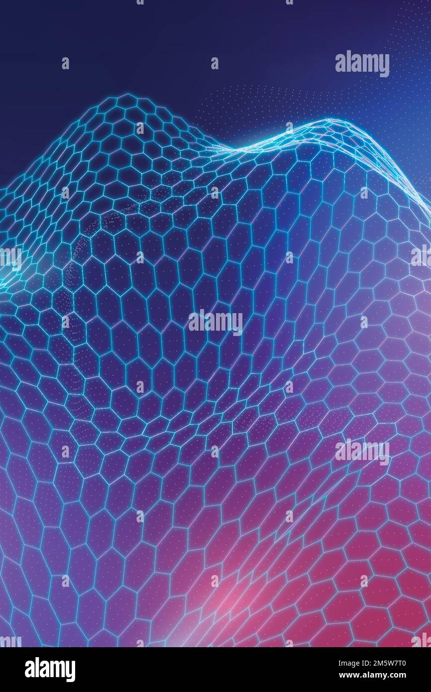 Blue 3D abstract wave pattern background vector Stock Vector Image ...