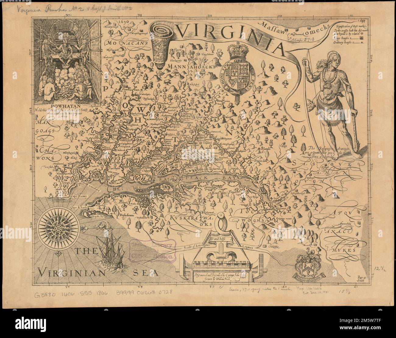 1636 Powhatan Map