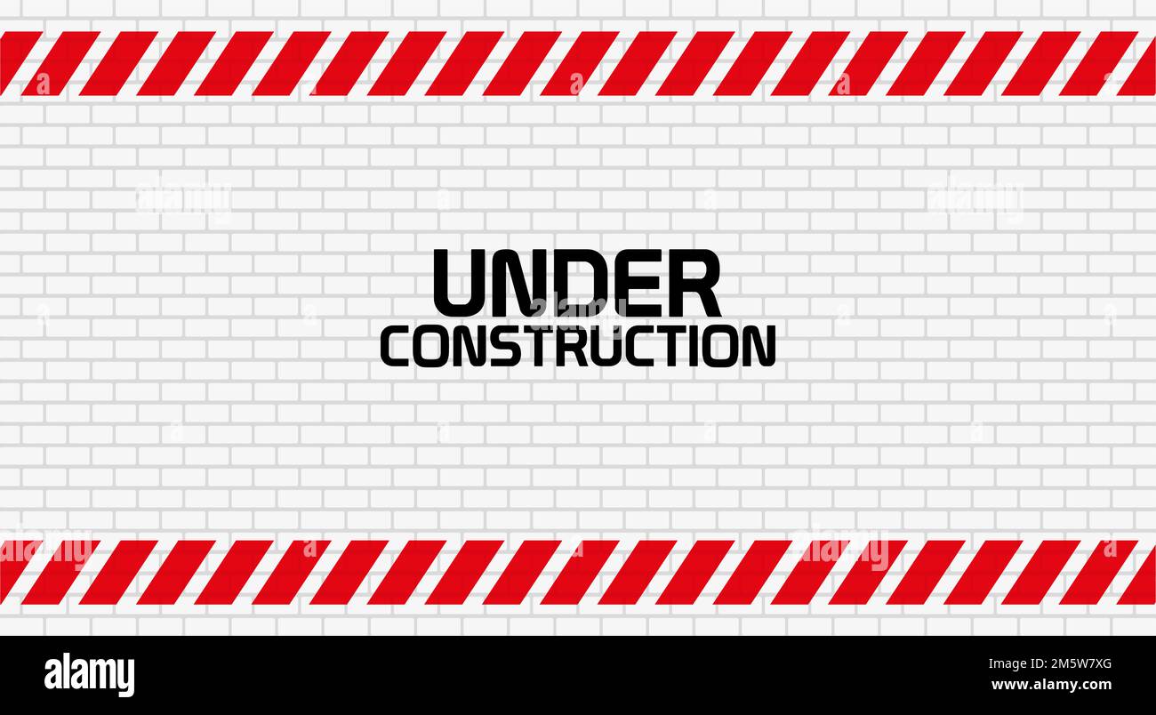 warning sign. Under construction background Stock Vector Image & Art ...