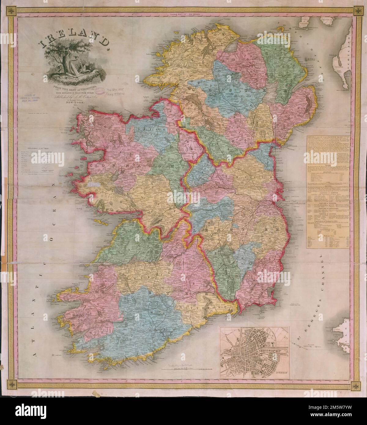 Ireland, from the best authorities : with distances in miles from ...