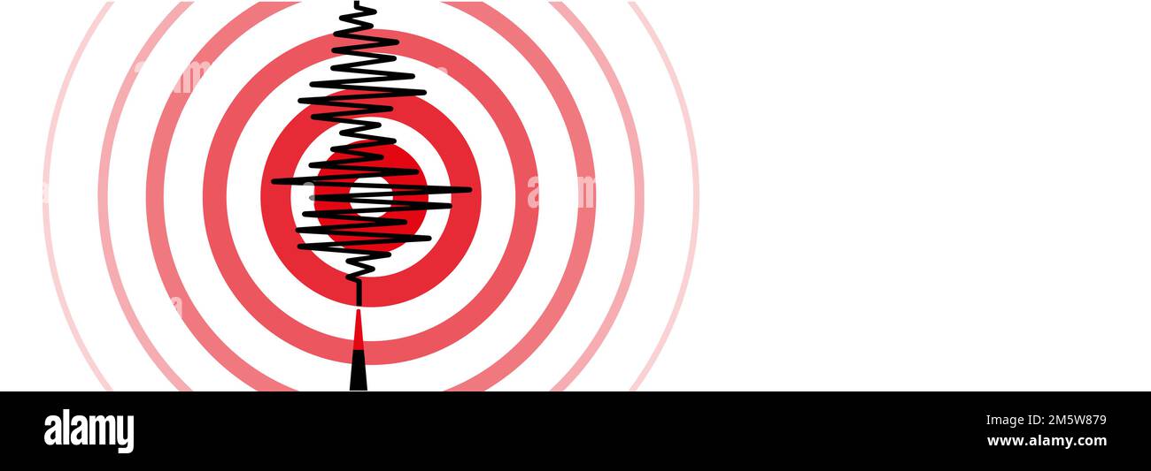 Earthquake background. seismogram for seismic measurement Stock Vector ...