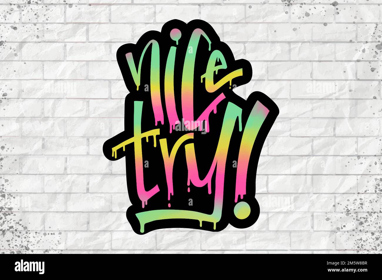 Nice try vector vectors hi-res stock photography and images - Alamy