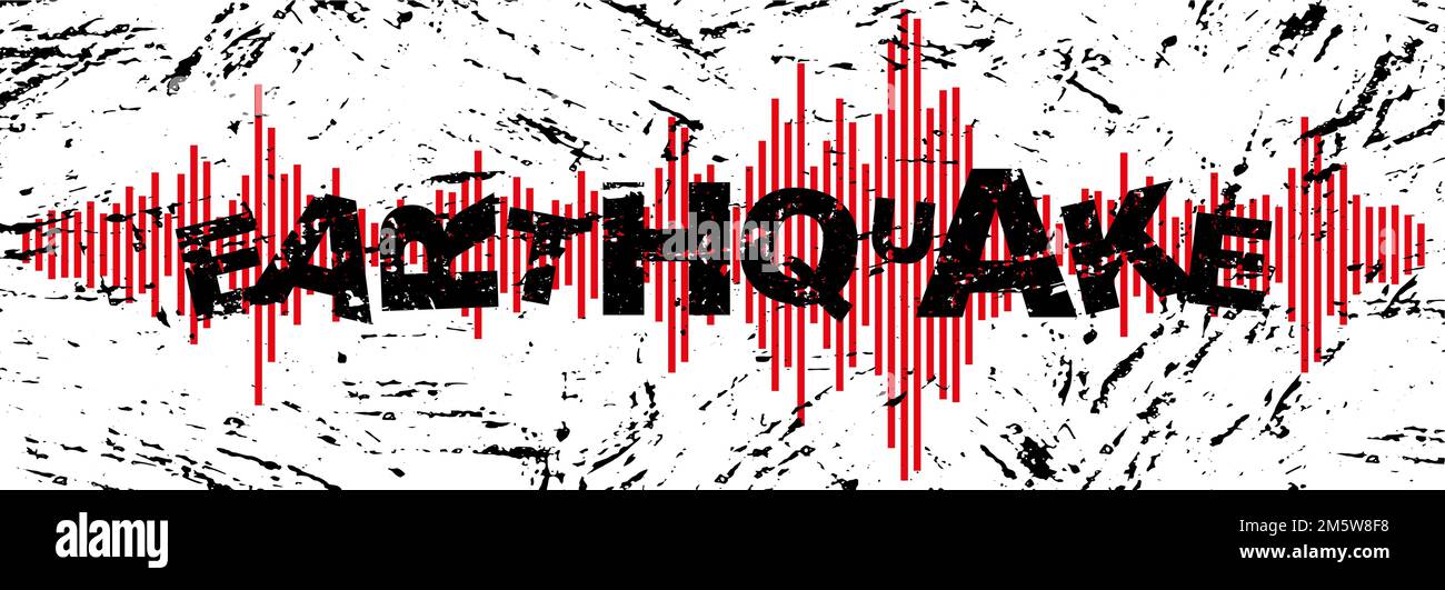 Earthquake background. seismogram for seismic measurement Stock Vector ...