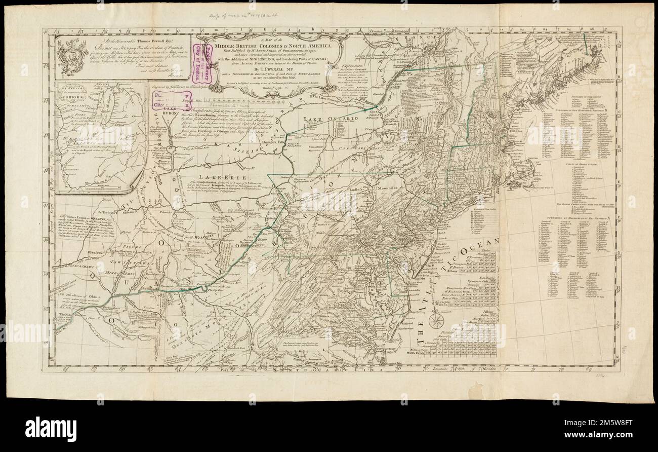 A map of the middle British colonies in North America : first published ...
