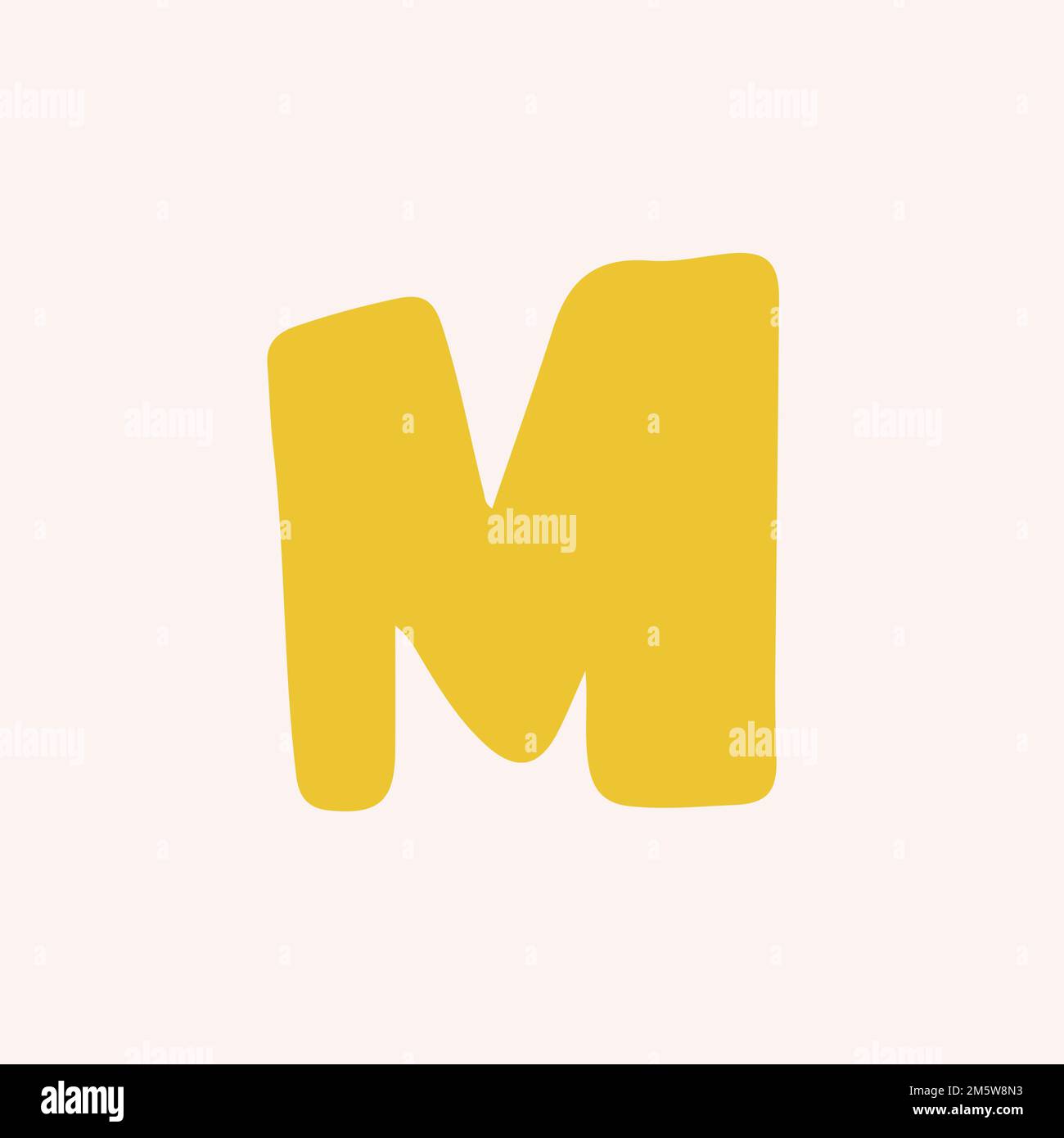 Letter M doodle typography vector Stock Vector Image & Art - Alamy