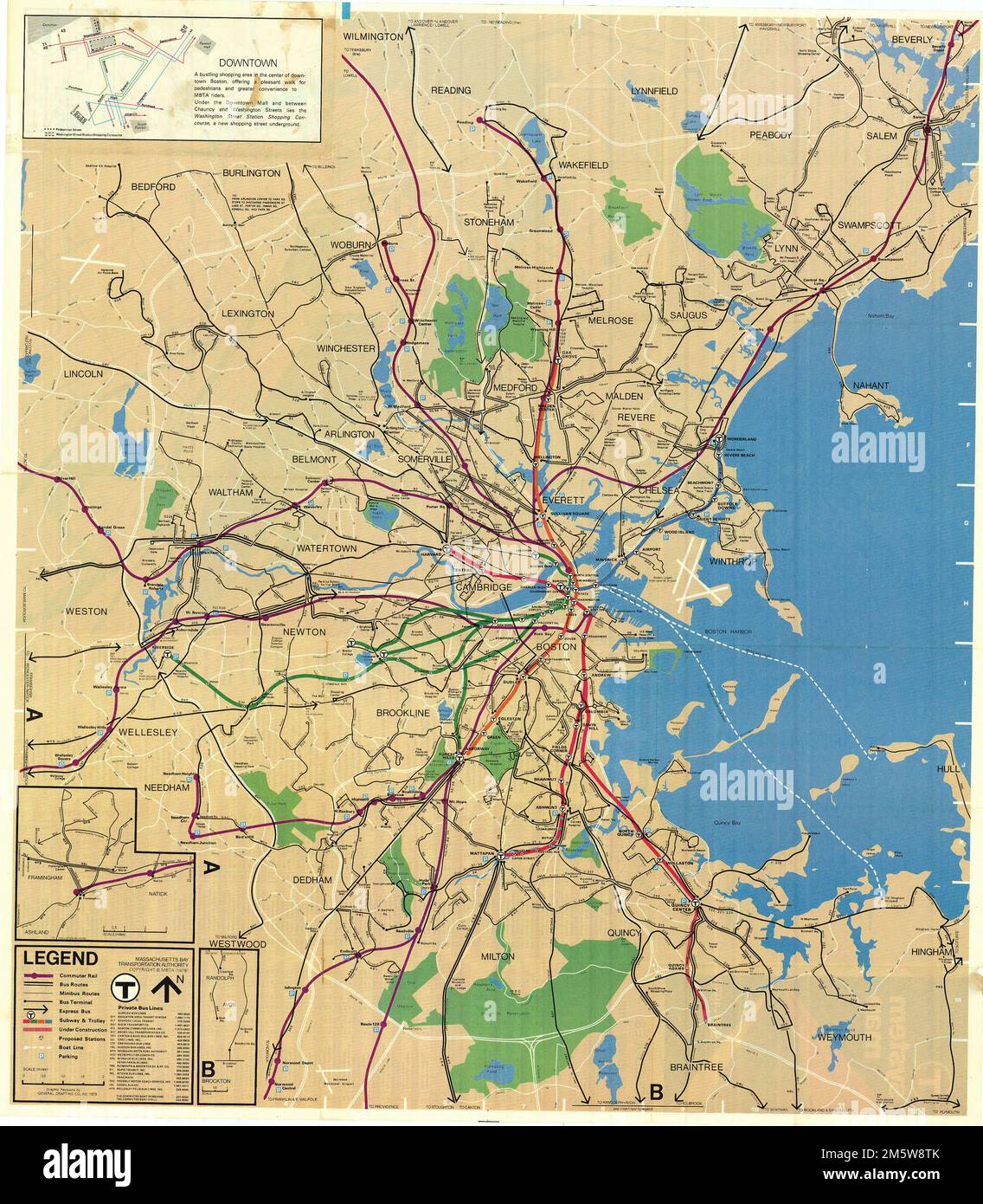 T system map : 1978-1979. Includes text and diagram of downtown mall ...