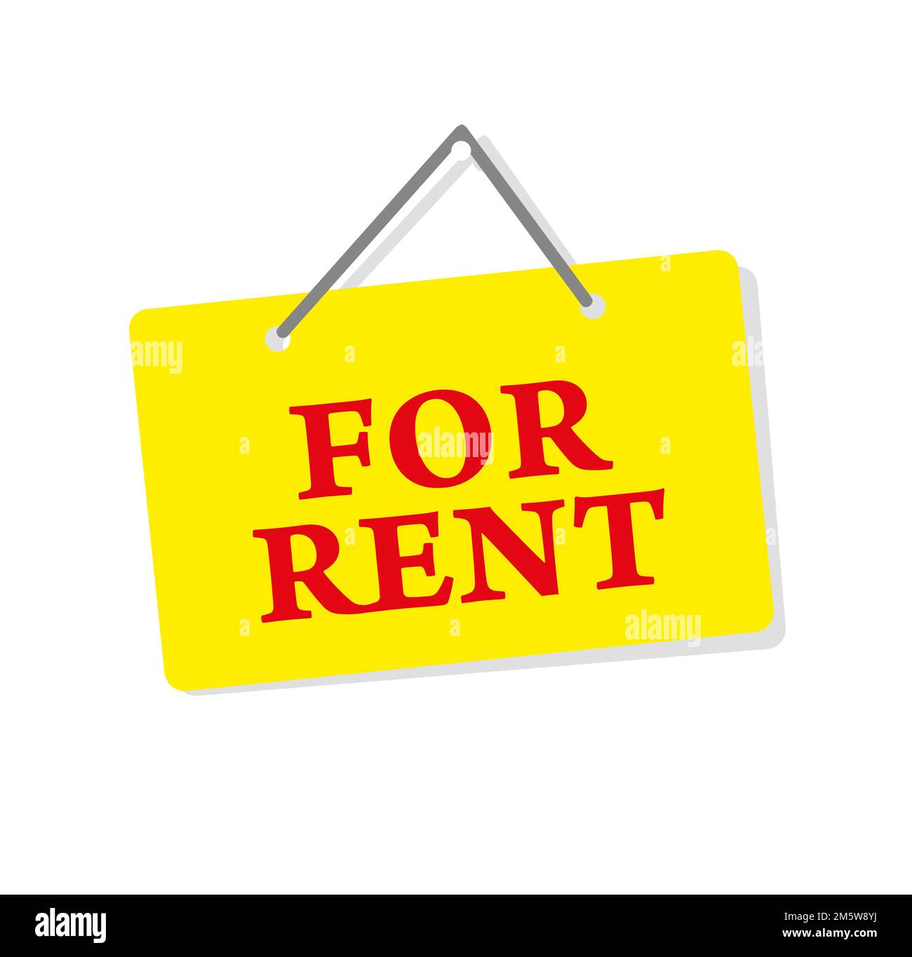 for rent sign on white background Stock Vector Image & Art - Alamy