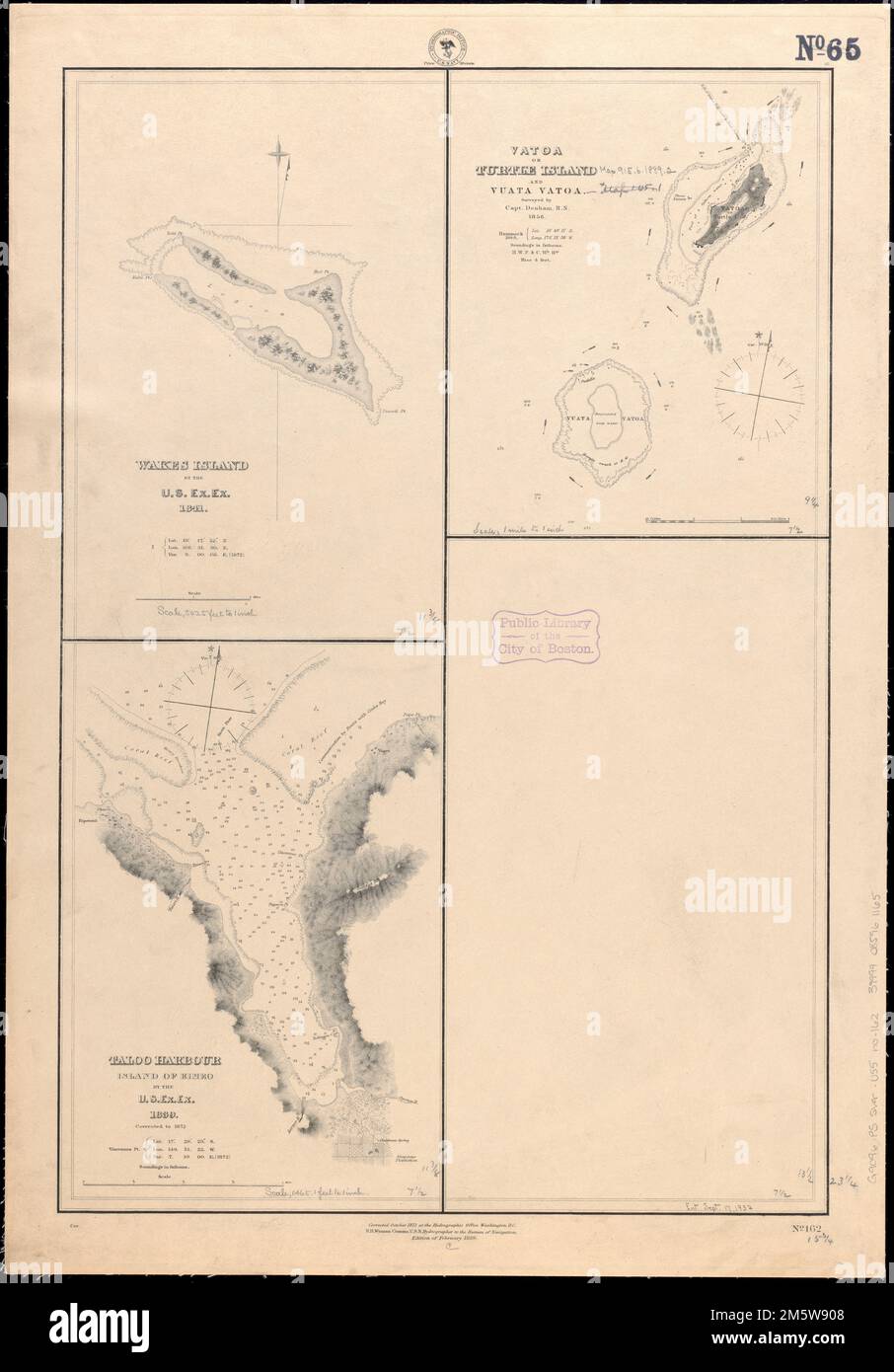 Wakes Island ; Vatoa or Turtle Island and Vuata Vatoa ; Taloo Harbour ...