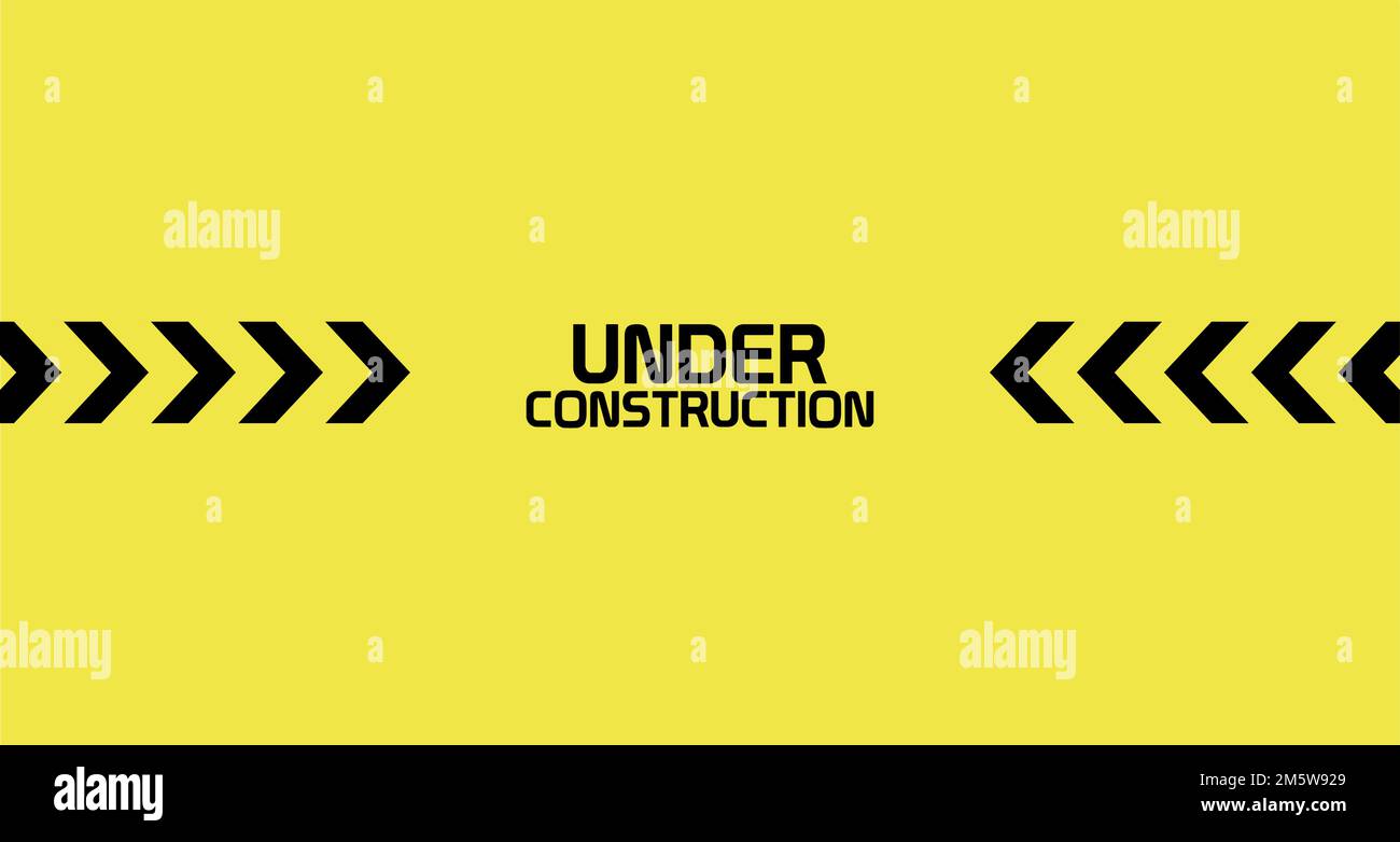warning sign. Under construction background Stock Vector Image & Art - Alamy