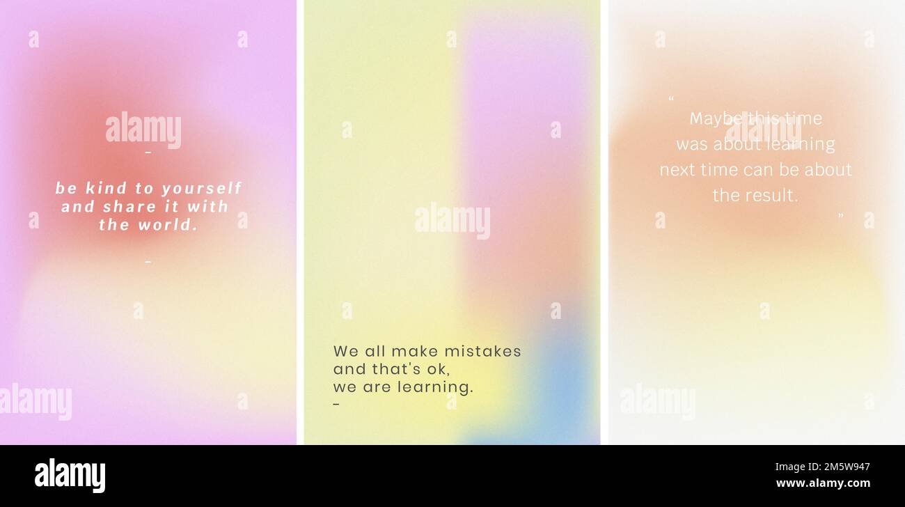 Pinterest post vector set colorful gradient background Stock Vector ...