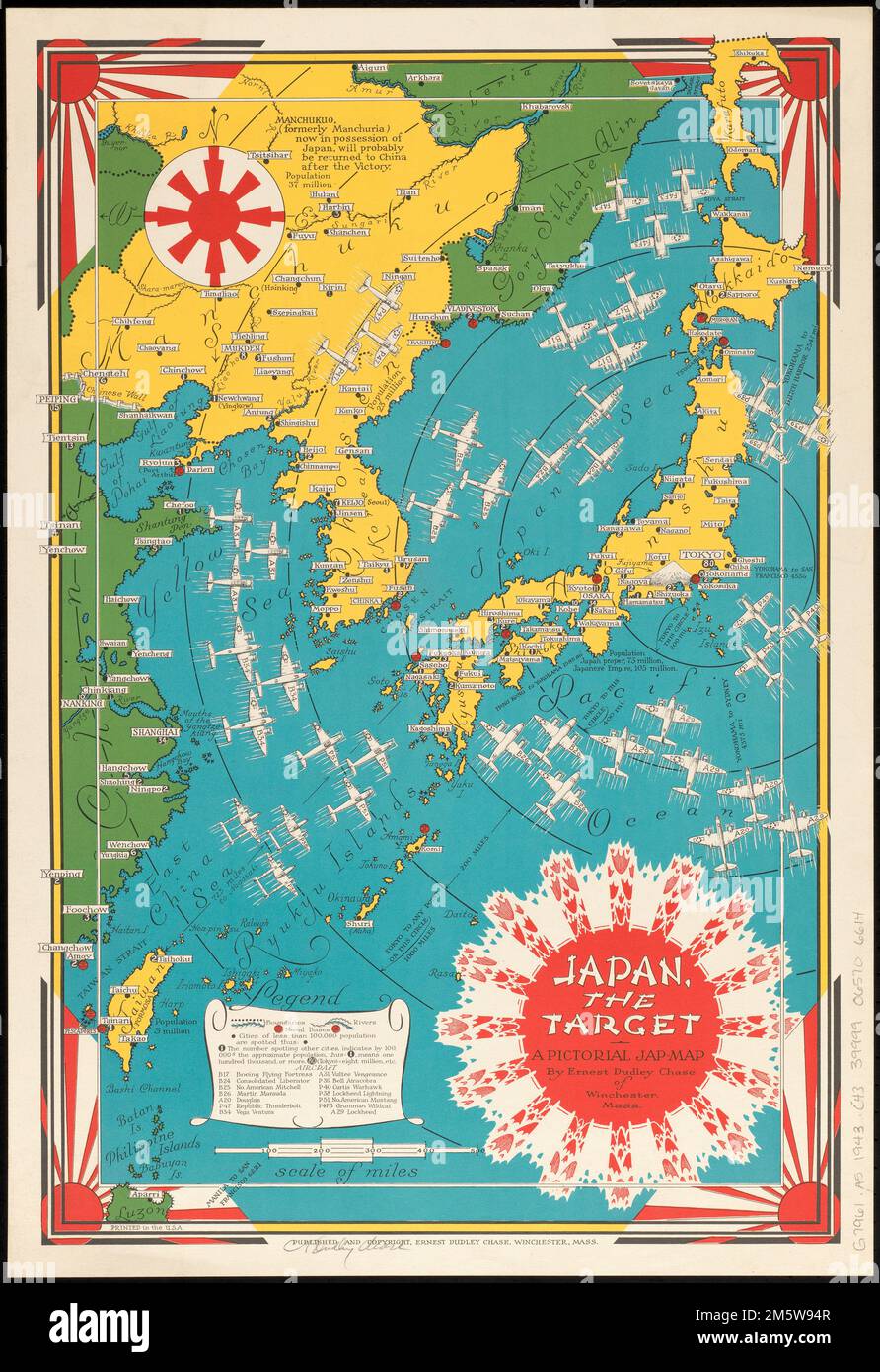 Japan, the target : a pictorial Jap-map. Pictorial map showing ...