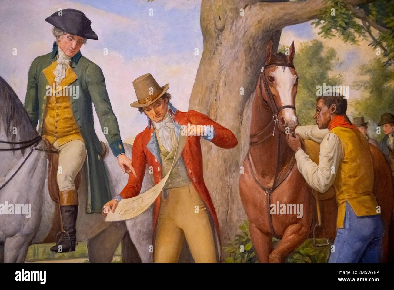 Washington DC, USA. 30th Dec, 2022. A mural depicting George Washington ...