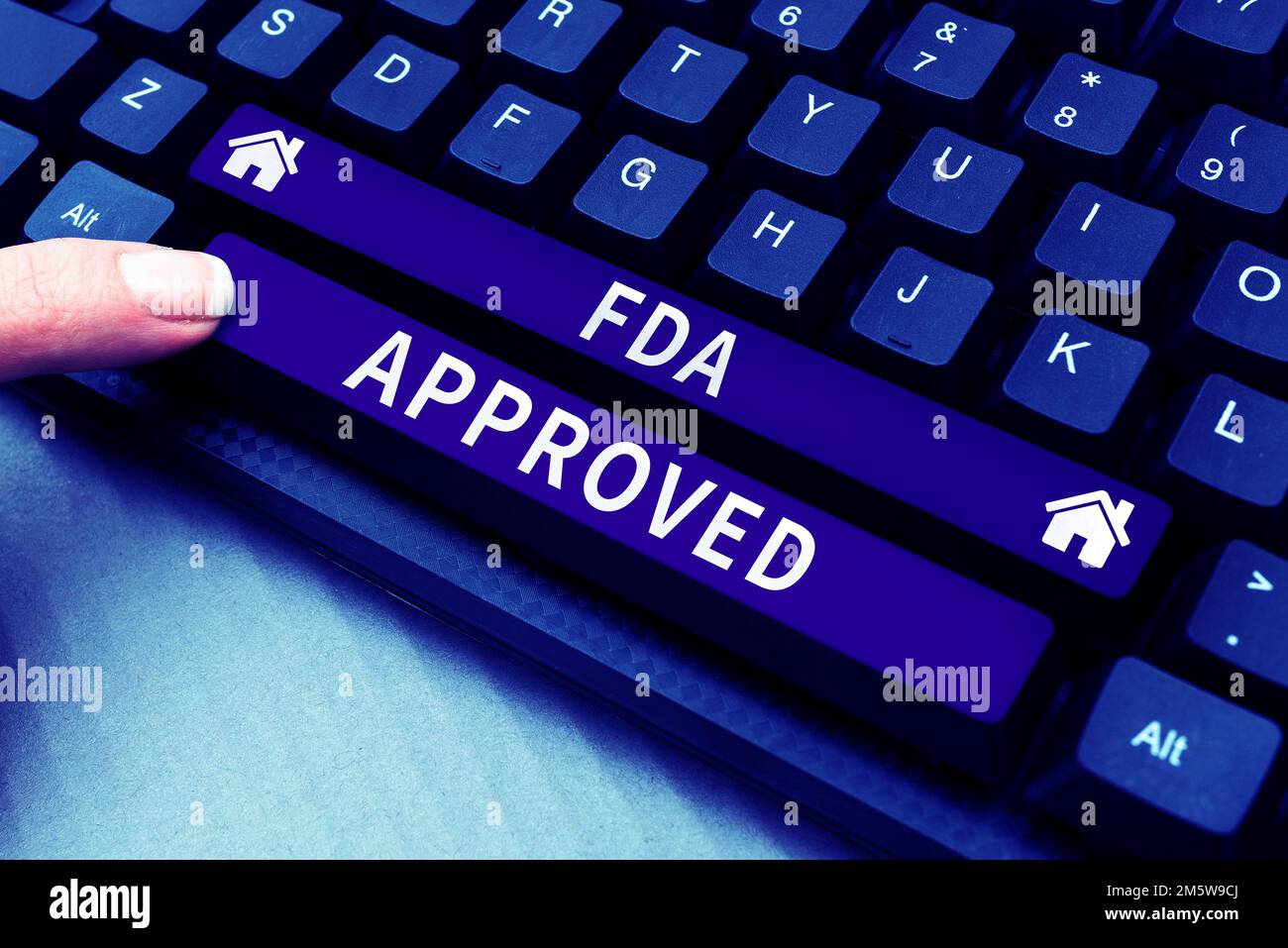 Text sign showing Fda Approved. Business overview FDA agreed the ...