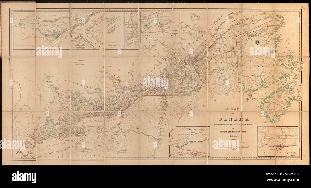 A map of Canada. Relief shown by hachures. Includes 5 insets: Island of ...