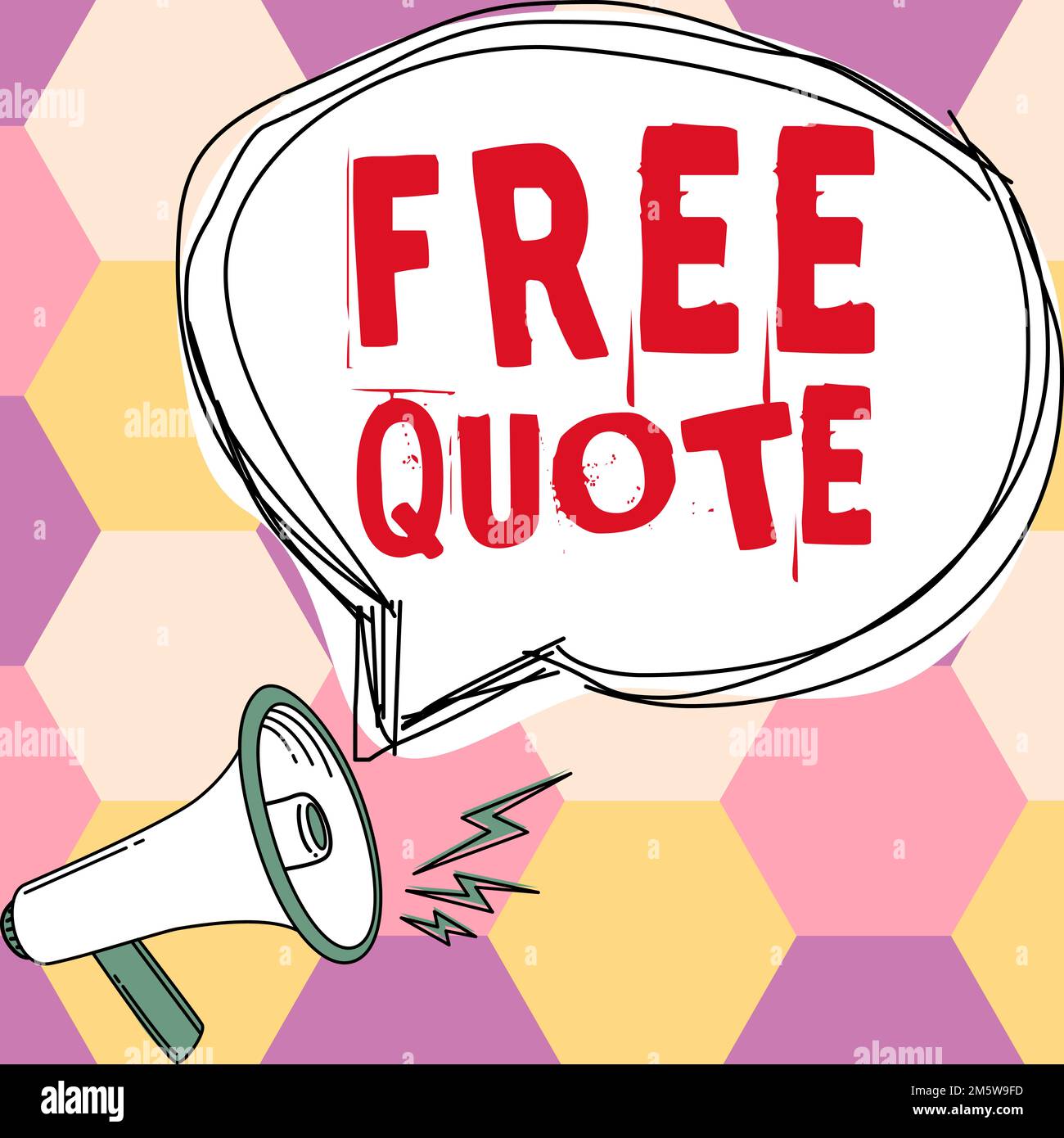 Text showing inspiration Free Quote. Business idea A brief phrase that ...