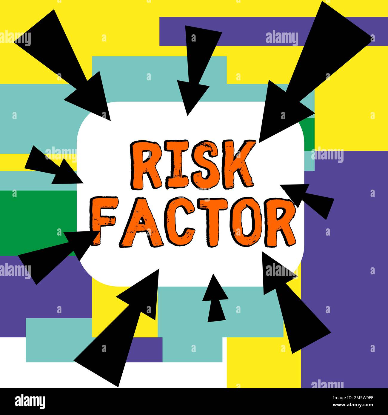 Conceptual caption Risk Factor. Concept meaning Something that rises ...