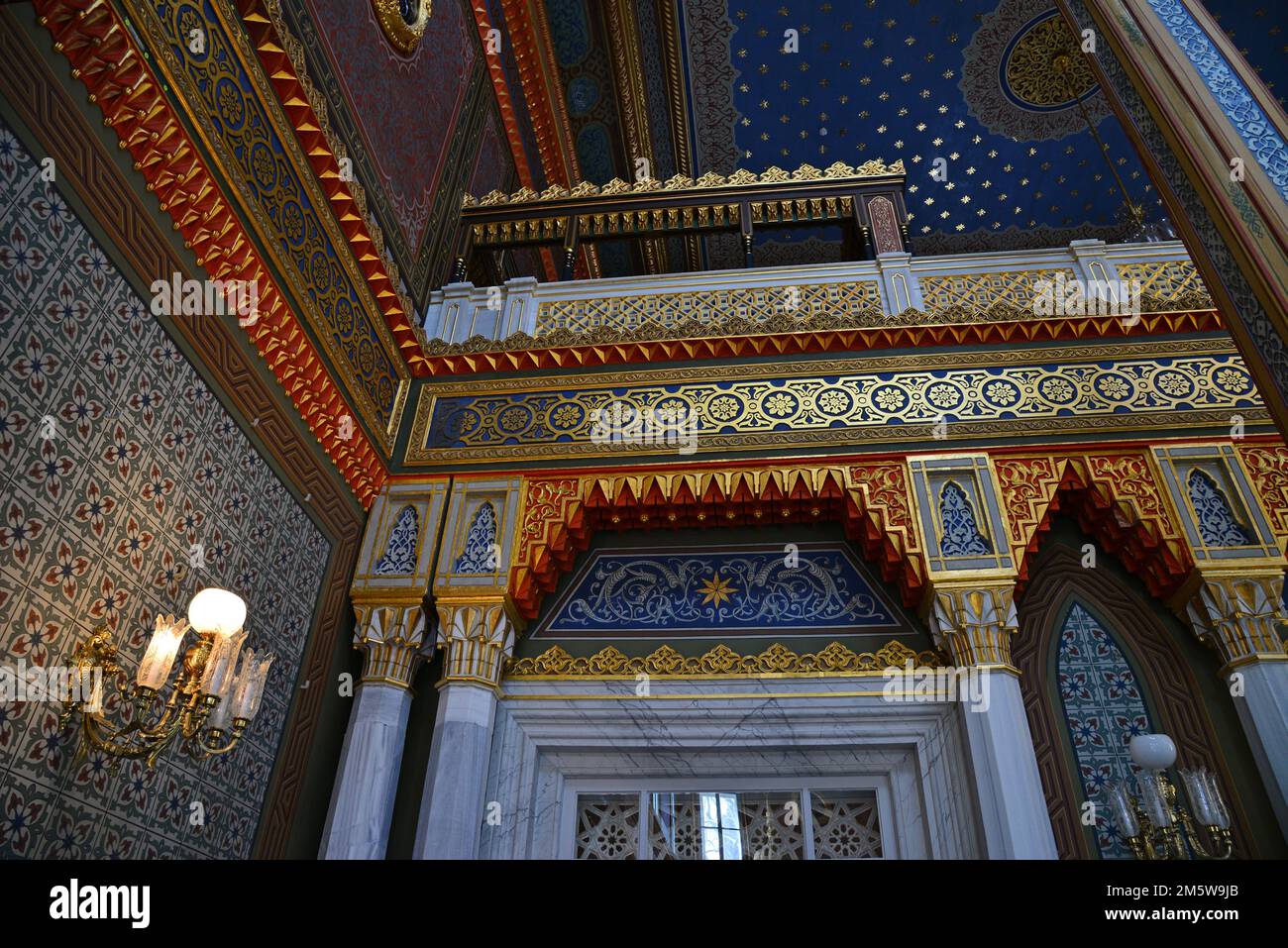 Yildiz Hamidiye Mosque, located in Istanbul, Turkey, II. It was built ...