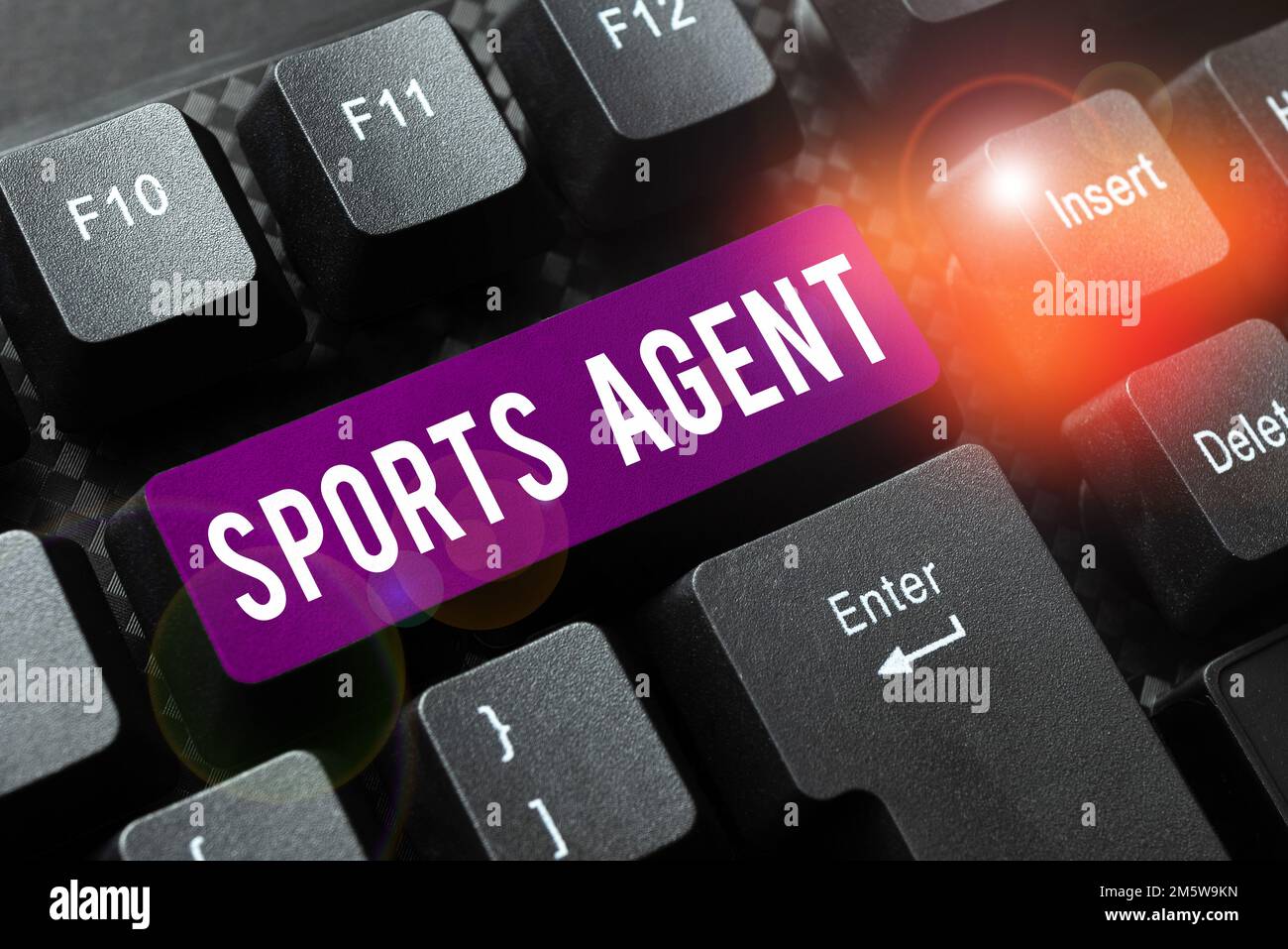 Text showing inspiration Sports Agent. Word Written on person manages ...