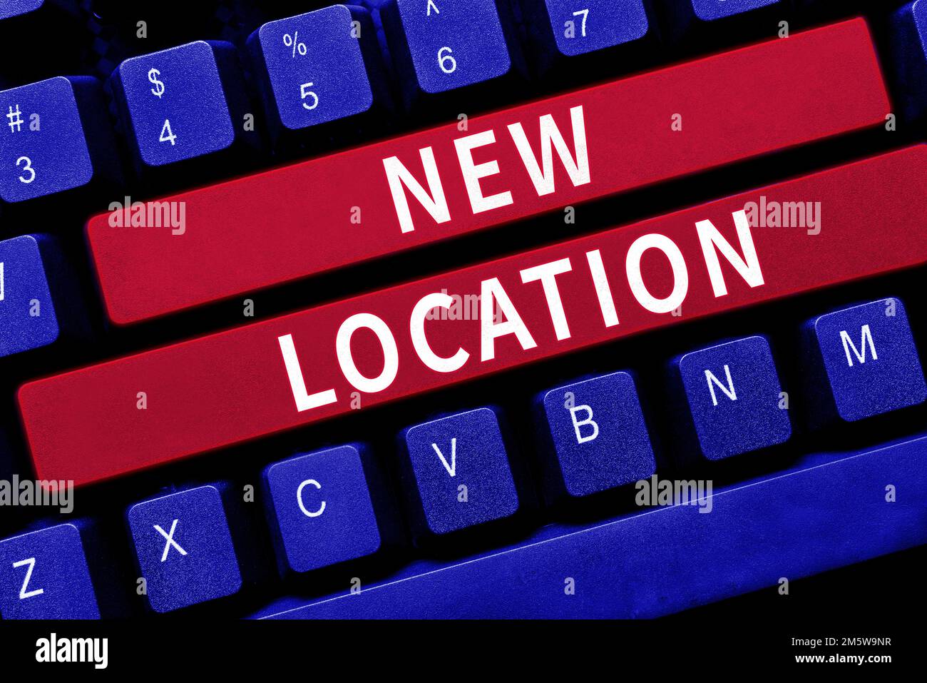 Text showing inspiration New Location. Internet Concept Get located on ...
