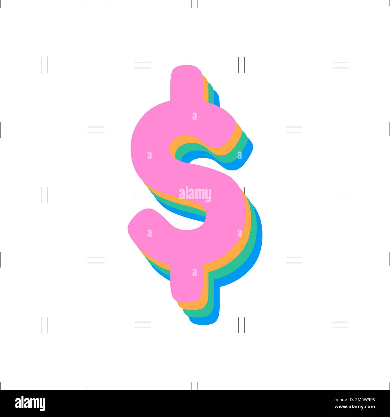 Vector dollar sign font typography Stock Vector Image & Art - Alamy