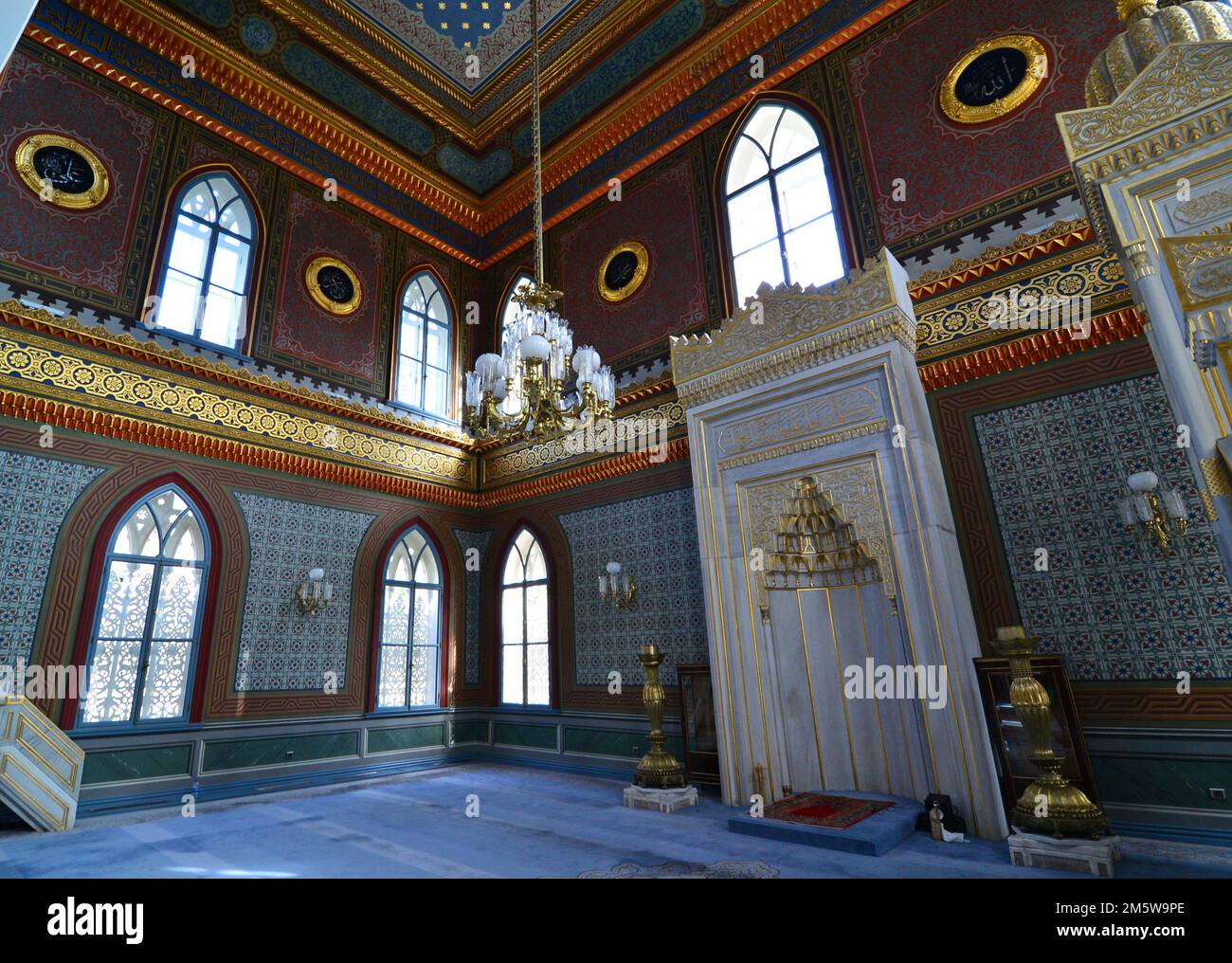 Yildiz Hamidiye Mosque, located in Istanbul, Turkey, II. It was built ...