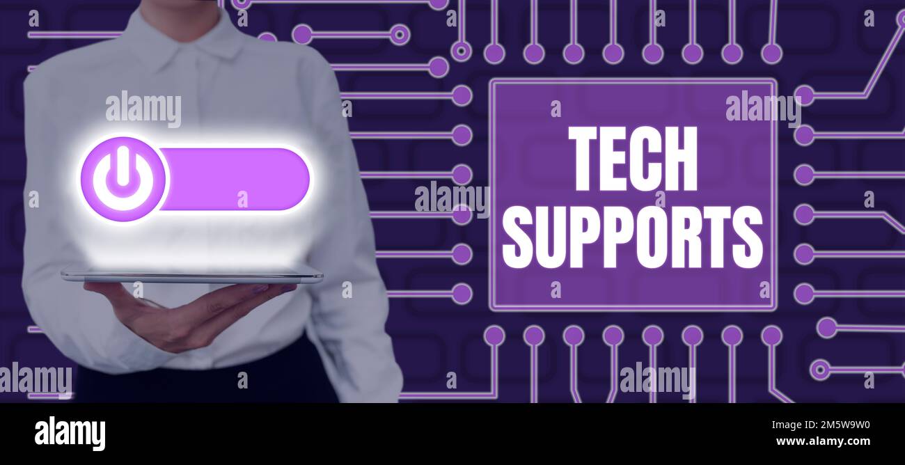 Writing displaying text Tech Supports. Business overview Help given by technician Online or Call ...