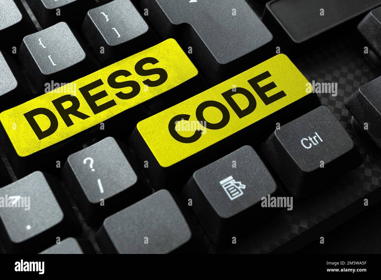 Text showing inspiration Dress Code. Conceptual photo an accepted way ...