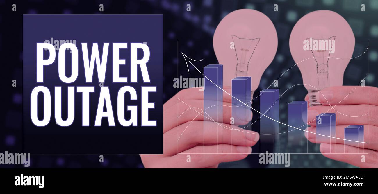 Conceptual display Power Outage. Business concept The ability to ...