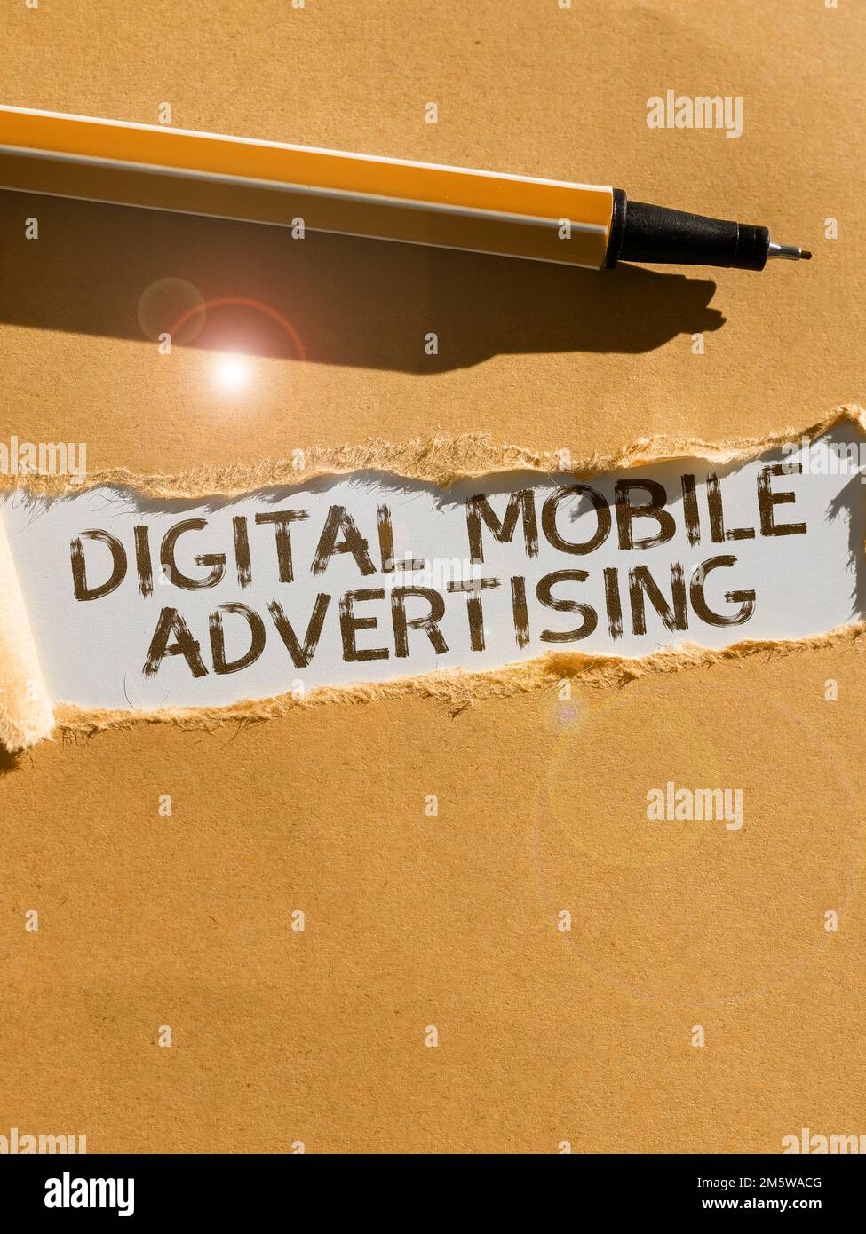 Conceptual display Digital Mobile Advertising. Internet Concept ...