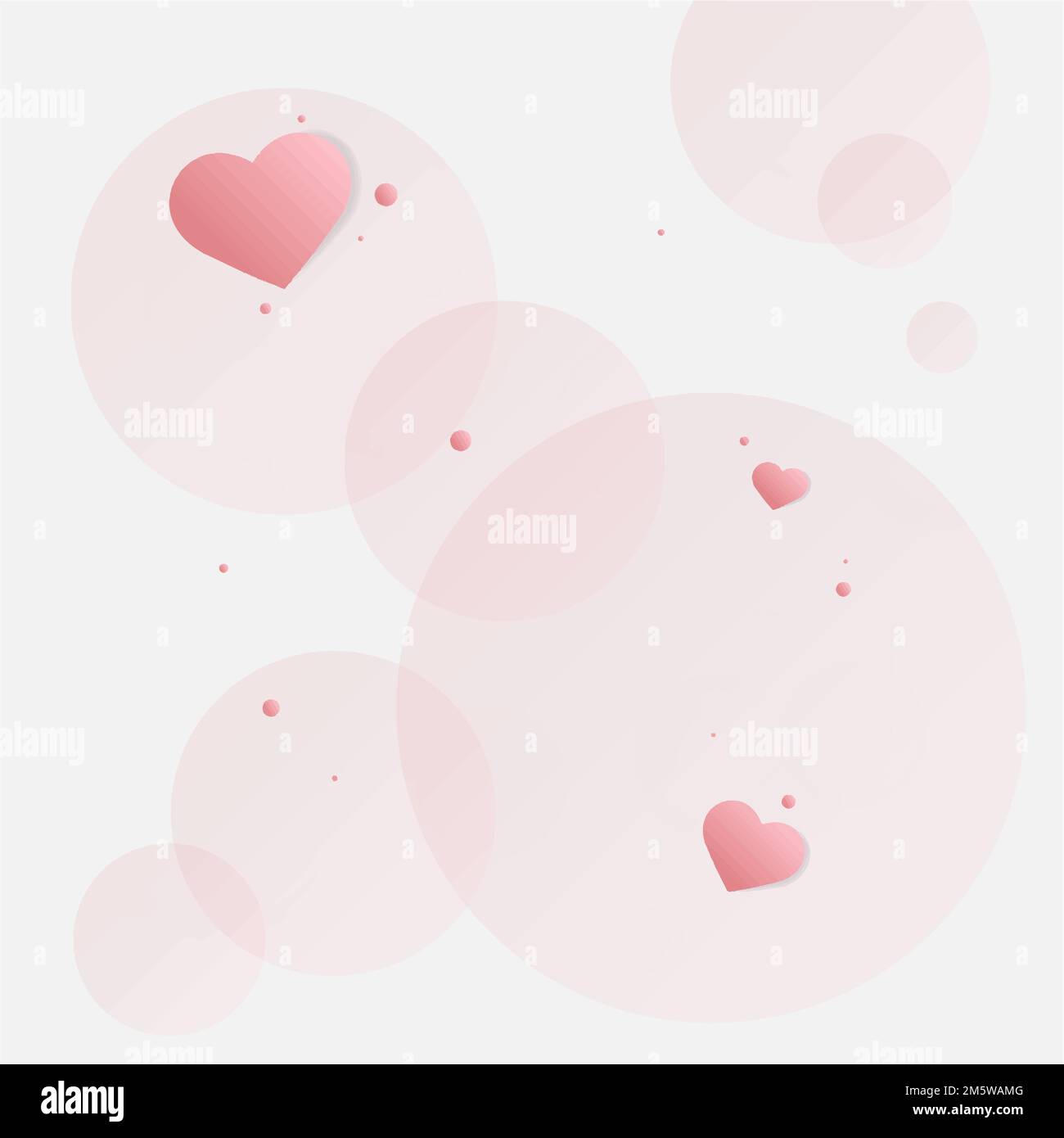 Vector heart bubble pattern pink background Stock Vector Image & Art ...
