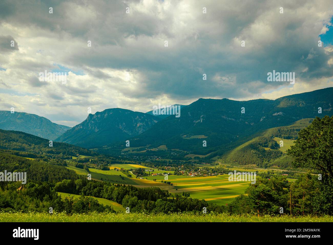 Mountain panorama, Mountain, Alps, Rax-Schneeberg Group, Lower Austria ...