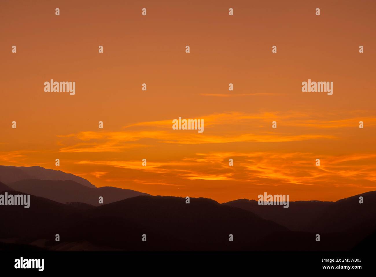 Mountains at sunset, Lower Austria, Austria Stock Photo - Alamy