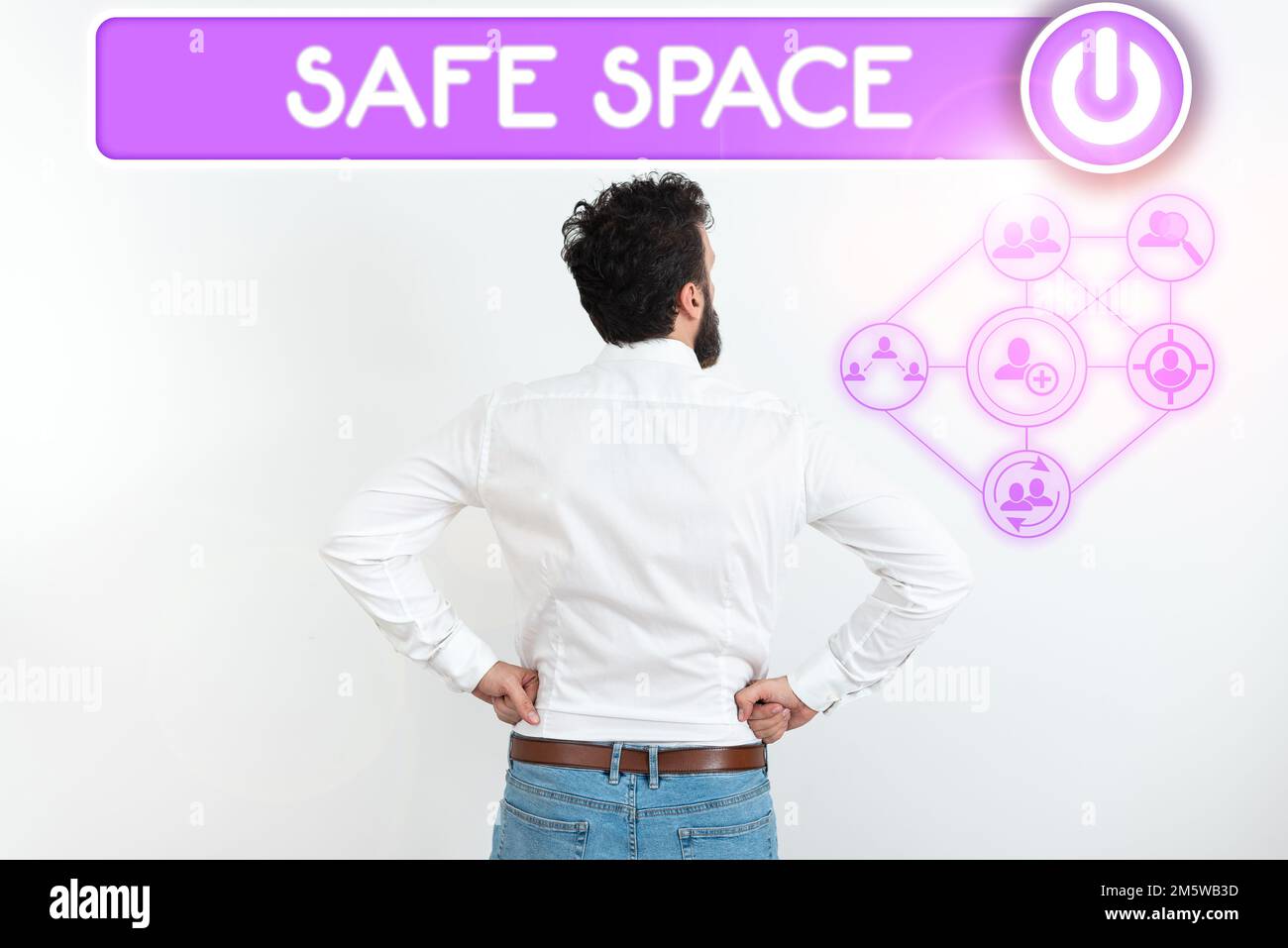 Sign displaying Safe Space. Business showcase a place or room in which ...