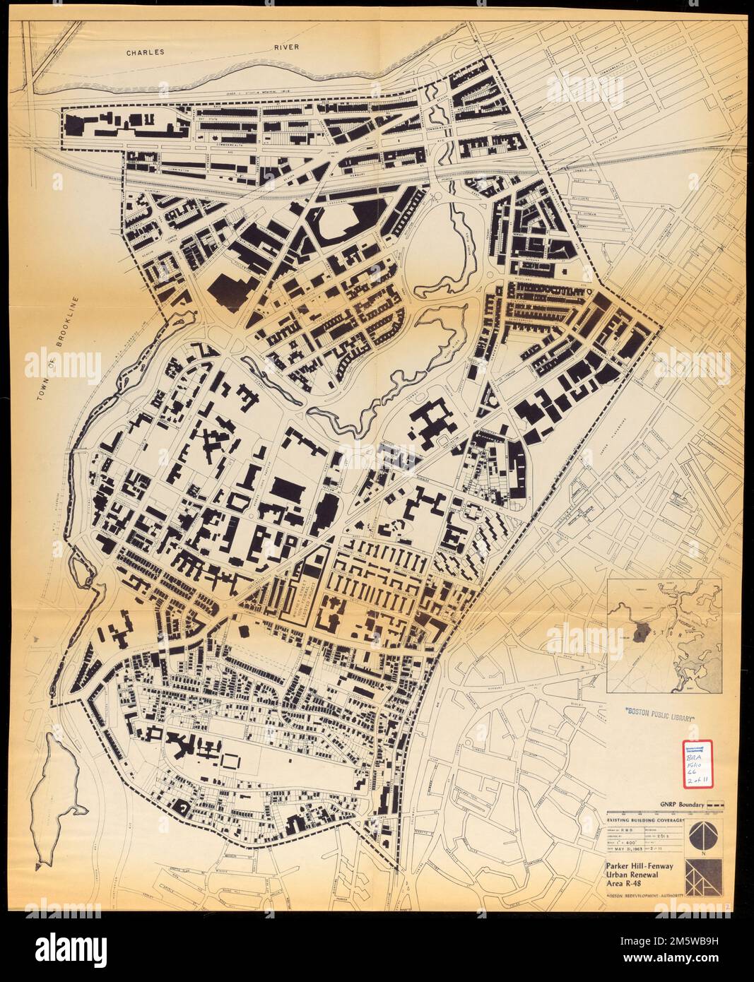 Parker Hill-Fenway urban renewal area r-48 : existing building coverage ...