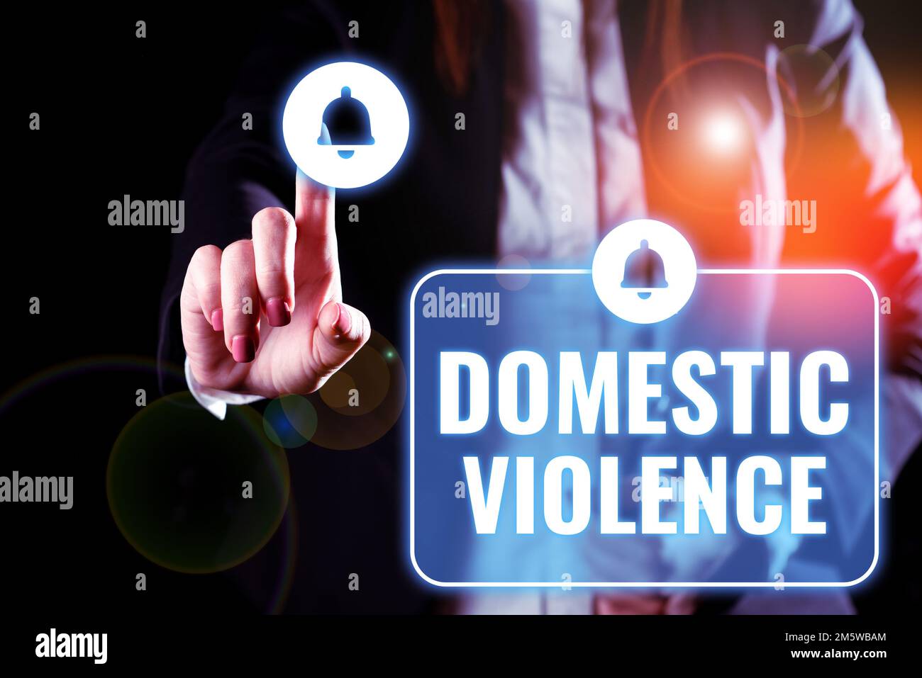 Text sign showing Domestic Violence. Business overview violent or ...