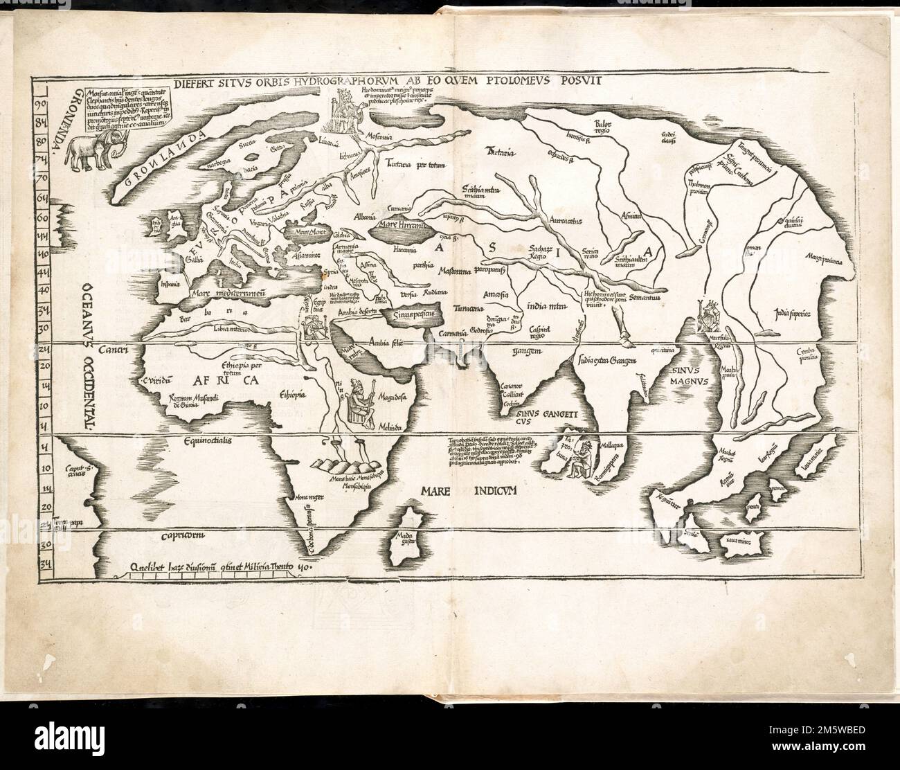 Tabula moder. Gronlandiae et Russiae. Map of the eastern hemisphere ...