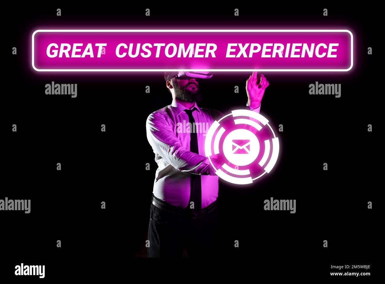 Text showing inspiration Great Customer Experience. Concept meaning ...