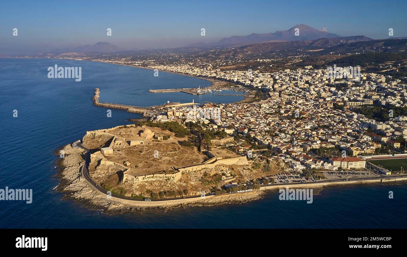 Venetian sea fortress, Fortezza, drone shot, fortress, harbour wall ...