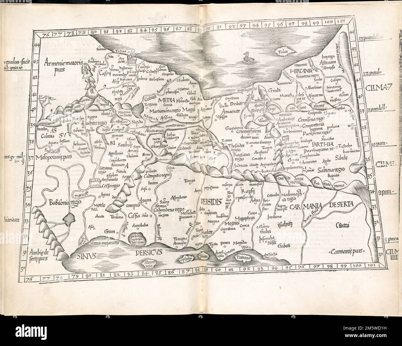 Iran shown on a map hi-res stock photography and images - Alamy