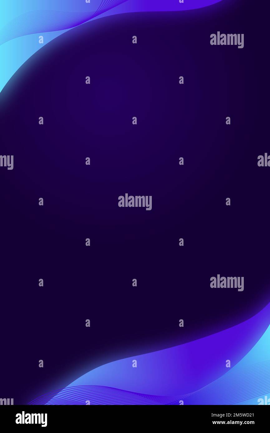 Neon blue gradient curve frame template vector Stock Vector Image & Art ...