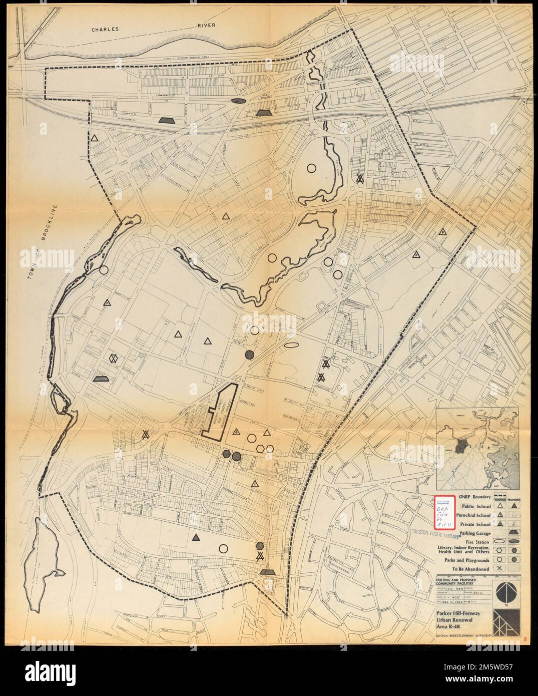Parker Hill-Fenway urban renewal area r-48 : existing and proposed ...