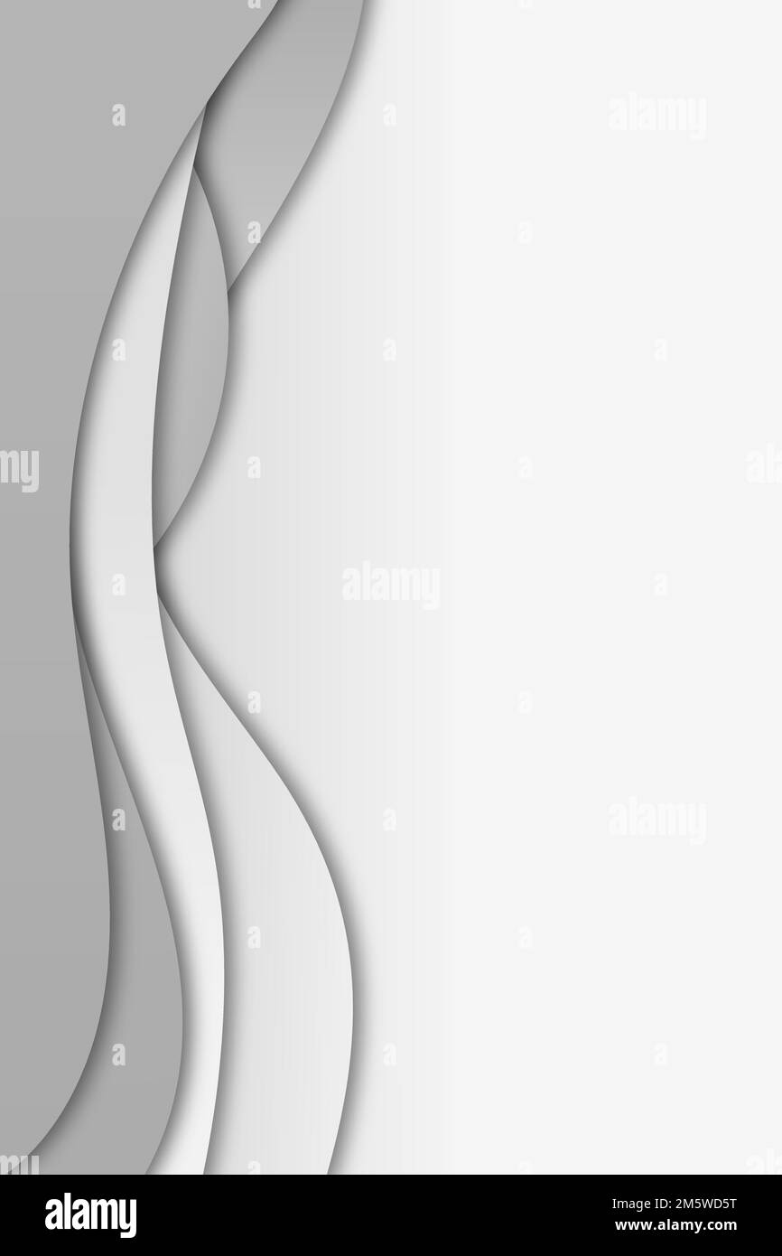 Gray curve frame template vector Stock Vector Image & Art - Alamy