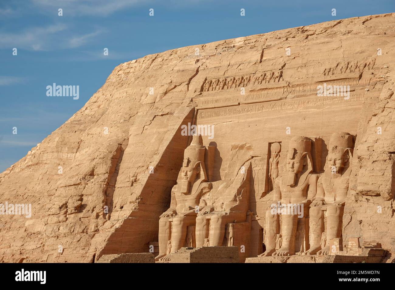 Statues Pharaoh Ramses II Rock Temple Abu Simbel, Egypt Stock Photo - Alamy