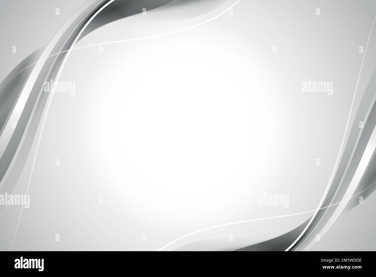 Gray curve frame template vector Stock Vector Image & Art - Alamy