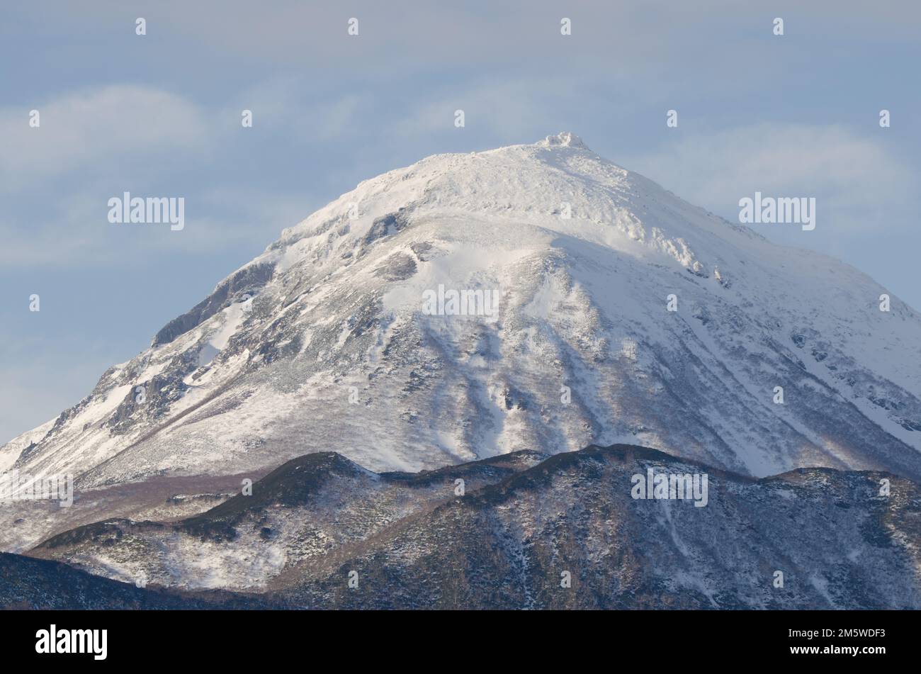 Snow-capped Mount Rausu. Shiretoko National Park. Shiretoko Peninsula ...