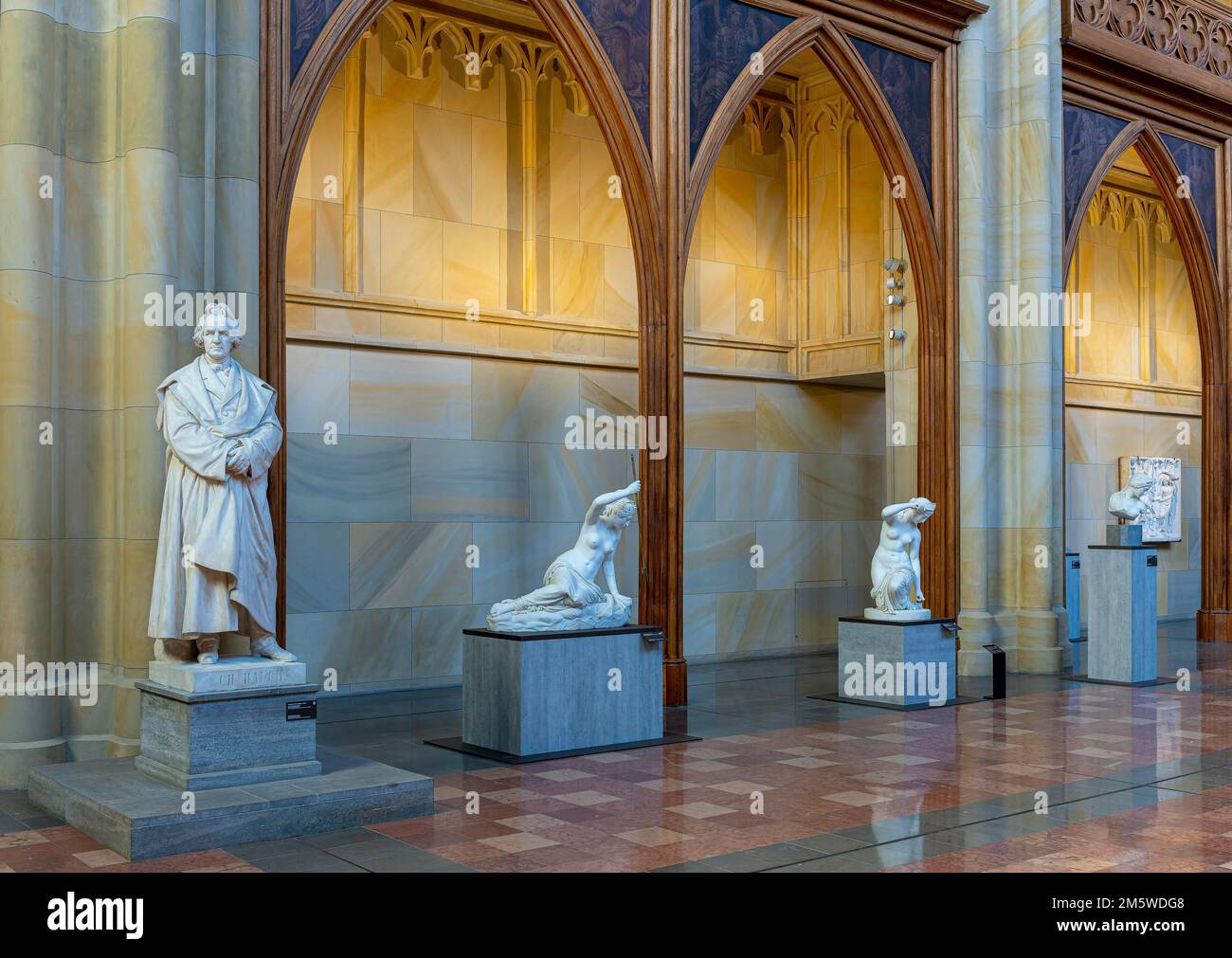 Interior photograph, Friedrichswerder Church, permanent exhibition 19th ...