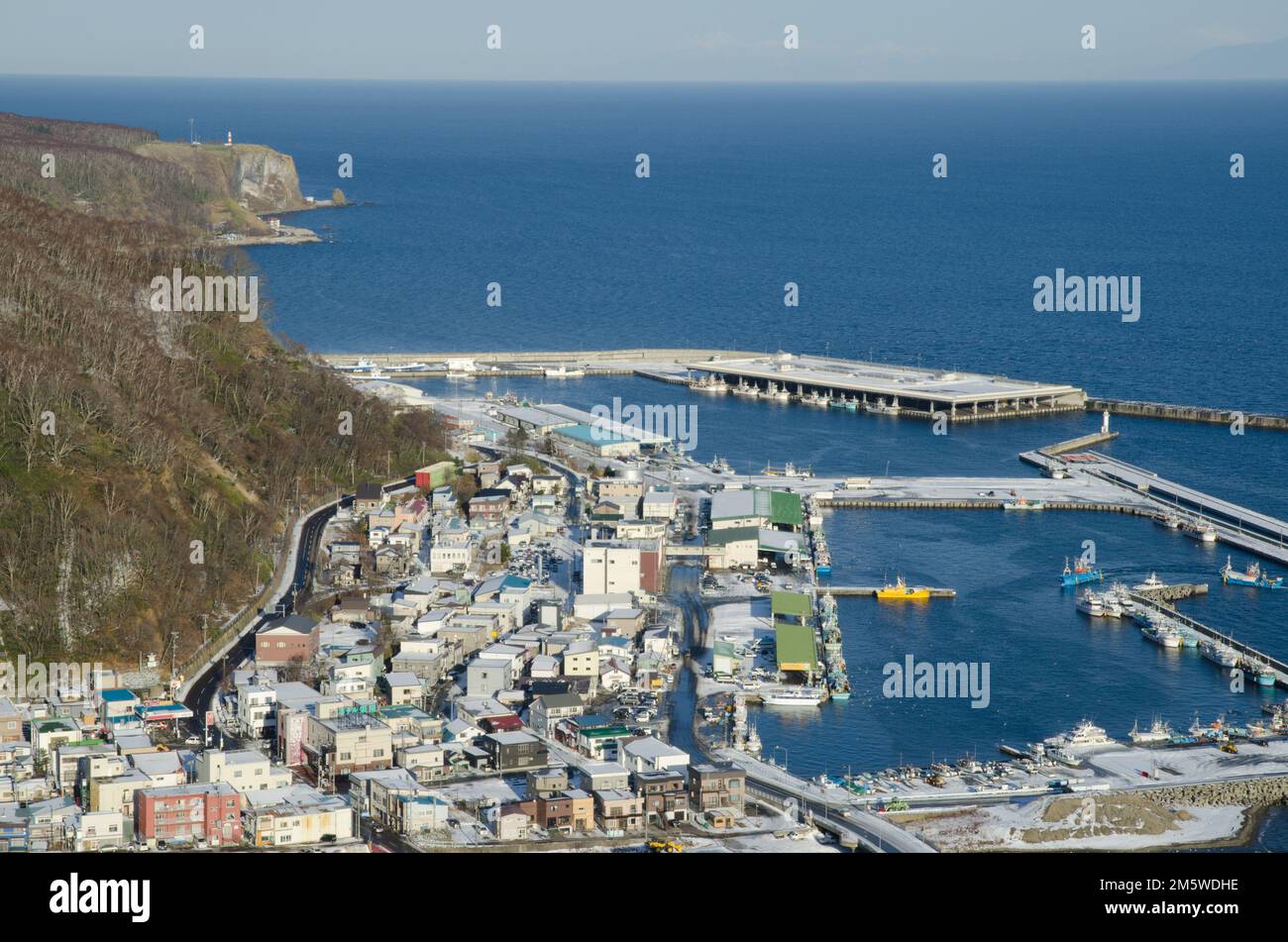 Rausu village on the Shiretoko Peninsula. Nemuro Subprefecture, Hokkaido, Japan Stock Photo - Alamy