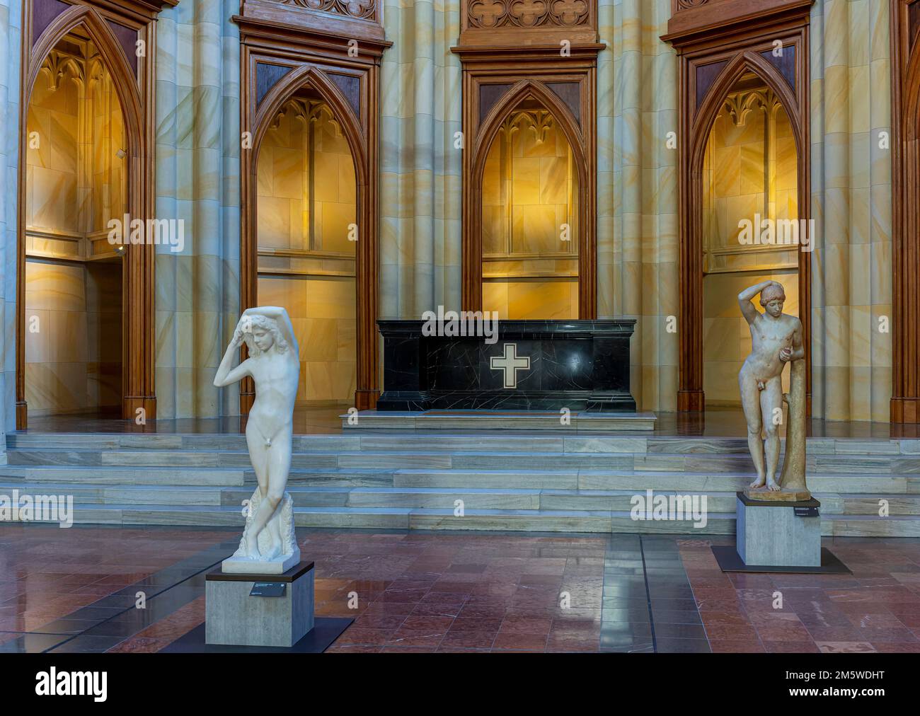 Interior photograph, Friedrichswerder Church, permanent exhibition 19th ...