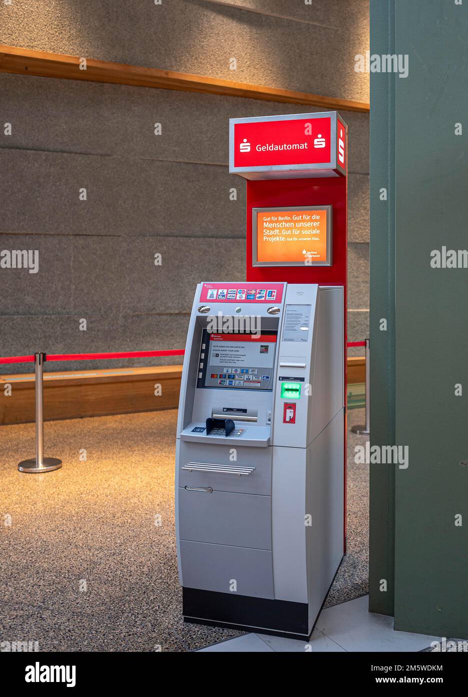 Berliner Sparkasse cash machine, Berlin, Germany Stock Photo - Alamy