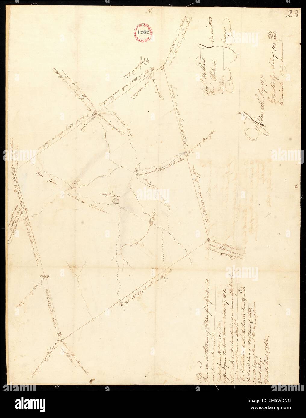 Plan of Holden, made by Jonathan Peirce, dated May 20, 1795 ...